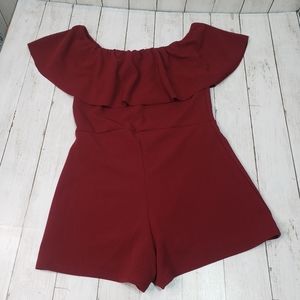 Almost Famous | Pants & Jumpsuits | New Almost Famous Maroon Off The ...